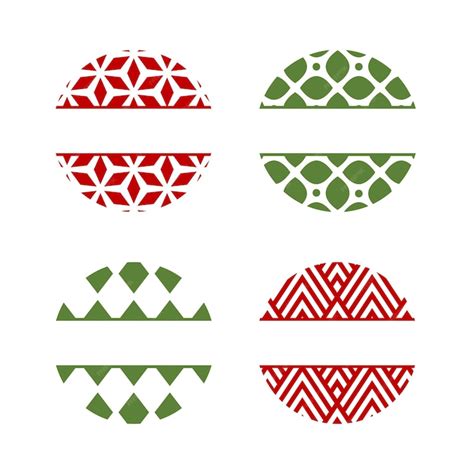 Premium Vector Christmas Pattern Monogram 02