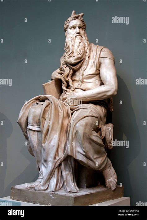 Moses By Michelangelo Replica Sculpture In The Pushkin State Museum Of Fine Arts Moscow