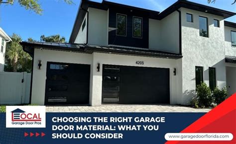 Choosing The Right Garage Door Materials For Your Home