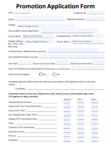 Free 33 Promotion Form Samples In Pdf