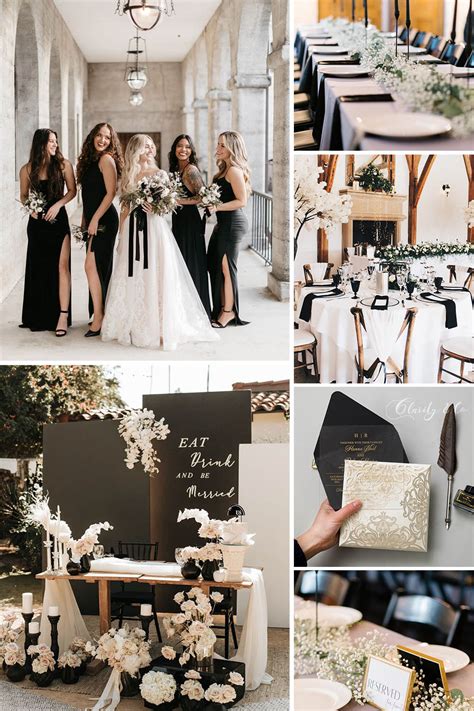 Black Wedding Ideas Themes 60 Photos