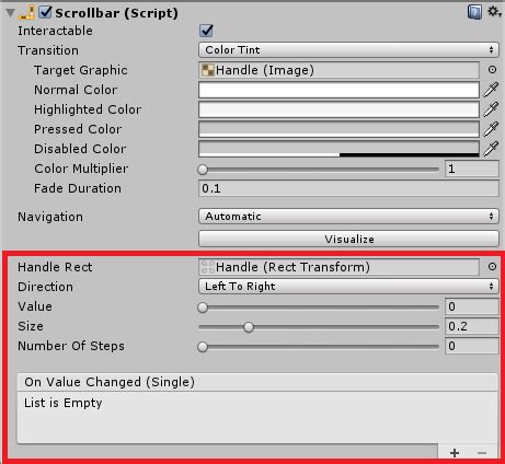 The Scrollbar component - Mastering UI Development with Unity [Book]