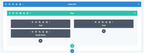 using the inline email optin module content vs combining with text modules