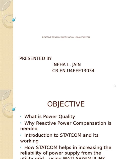 reactive power compensation using statcom pdf ac power