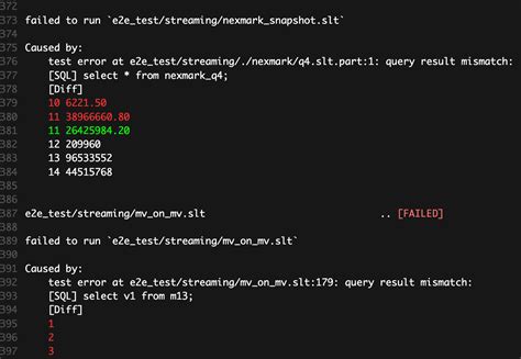 Bug Several Queries Result Mismatch Under Parallel E2e · Issue 4857 · Risingwavelabs