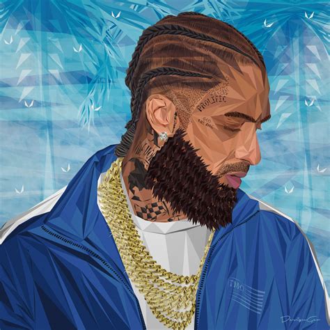 Nipsey Hussle — Low Poly Portrait Tribute Rnipseyhussle