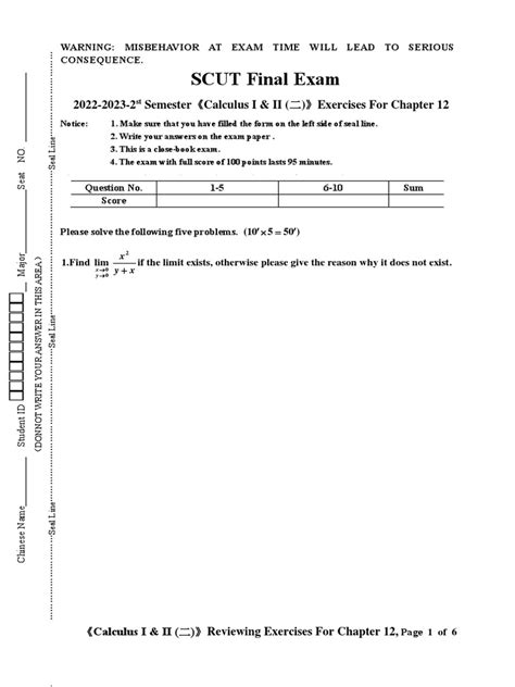 Reviewing Exercises For Chapter 12 Pdf Derivative Function Mathematics