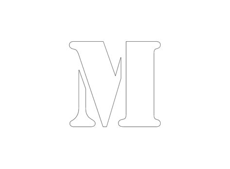 Fancy Letter M Stencils Free Printable