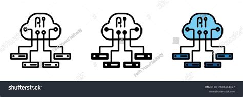 Big Data Ai Integration Ai Large Scale Stock Vector Royalty Free 2607484497 Shutterstock