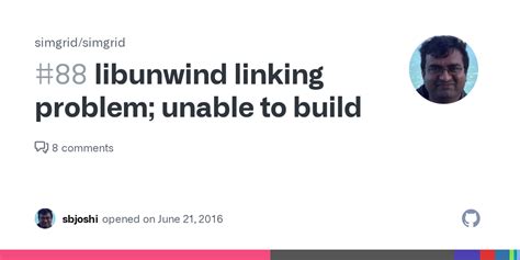 Libunwind Linking Problem Unable To Build · Issue 88 · Simgrid