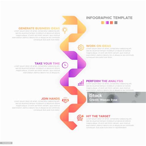 비즈니스 인포 그래픽 디자인 템플릿 단계 워크 플로우 다이어그램 0명에 대한 스톡 벡터 아트 및 기타 이미지 0명 4 4가지 개체 Istock