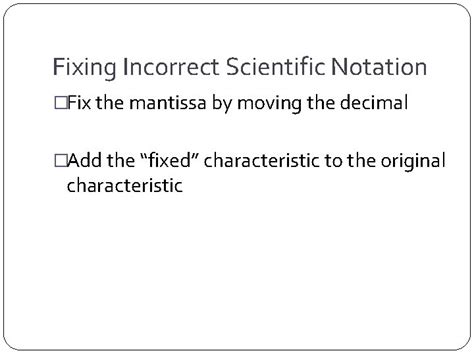Scientific Notation Objectives Express Numbers In Scientific Notation