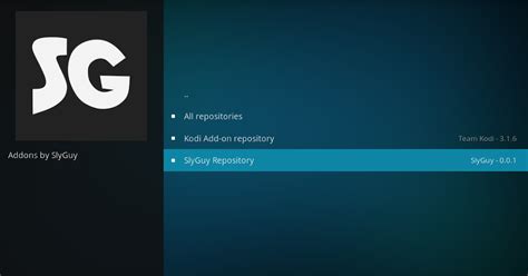 How To Install SlyGuy Kodi Repository