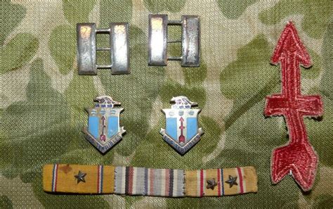 Original Ww2 Us Army 128th Infantry Regiment 32nd Division Officers