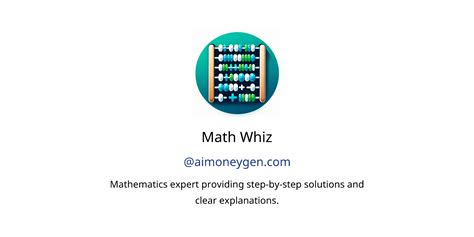 math whiz gpts features and functions examples and prompts gpt store