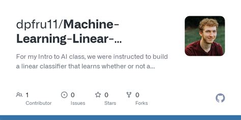 Github Dpfru11machine Learning Linear Classifier Python For My