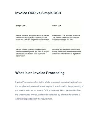Invoice OCR PDF
