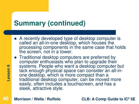 Ppt Lesson 6 Classifying And Evaluating Computers Powerpoint