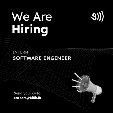 Software Engineer Intern Job From Bill It Software Solutions In Colombo Sri Lanka Jobberlk