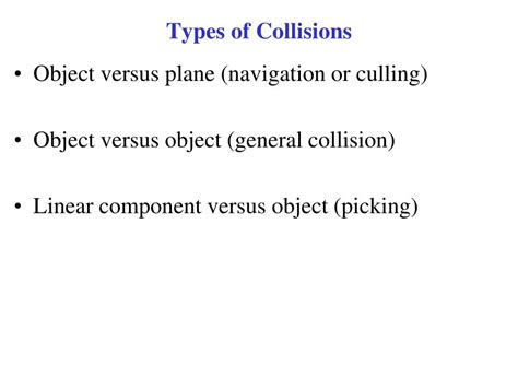 Ppt Cse 381 Advanced Game Programming Collision Detection