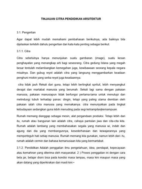 Pendidikan Arsitektur Dan Rapoport Pdf