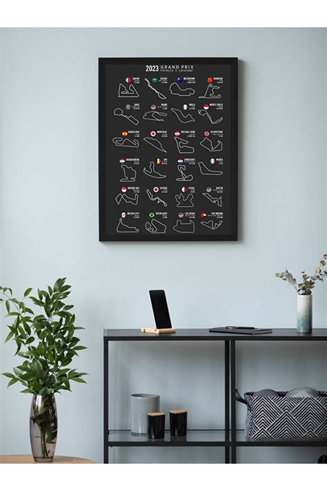 Znc Formula 1 2023 Pist Takvimi Eşsiz Tasarım Otomobil Posterleri Özel Tasarım Kağıt Poster