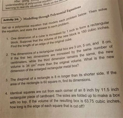 After Going Understanding Of Polynomial StudyX