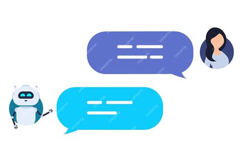 Premium Vector Chatbot Concept User Ask Robot The Question And Get An Answer Woman Chatting