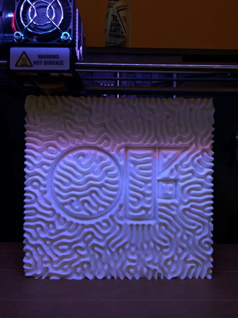 3d Printed Reaction Diffusion Patterns 4 Steps With Pictures Instructables