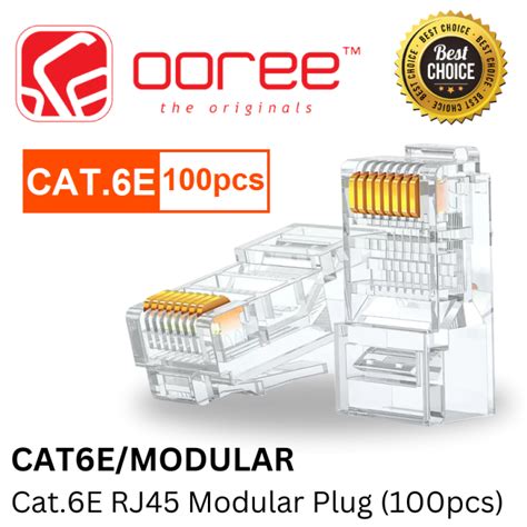 PCS CAT E MODULAR PLUG NETWORK CONNECTOR RJ MODULAR PLUG WITH THICK GOLD PLATED CONTACTS