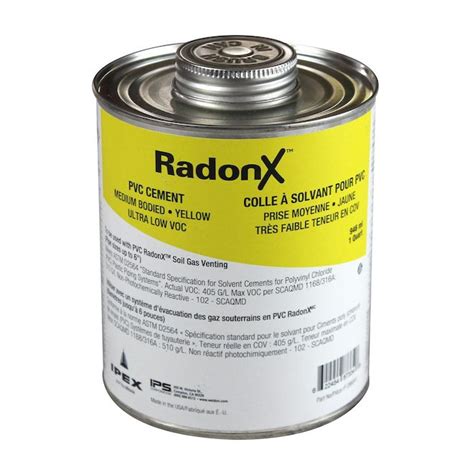 Ipex Radonx Pvc Cement 946 Ml 286041 Rona