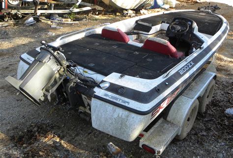 1995 Skeeter 200zx Project Or Parts Skeeter Tandem Trailer Boats