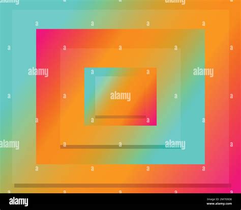 Liquid Color Background Design With Square Cells Fluid Gradient Shapes Composition Blue Grren