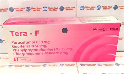 Tera F Box Isi 10 Strip 10 Tablet Obat Demam Dan Bersin Bersin Lazada Indonesia