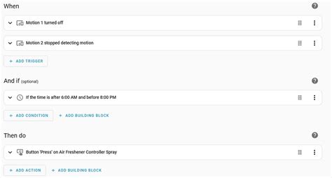 Motion Sensor Trigger And Condition Configuration Configuration Home Assistant Community