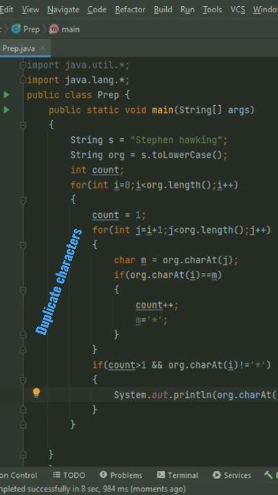 Duplicate Characters In A String Youtube