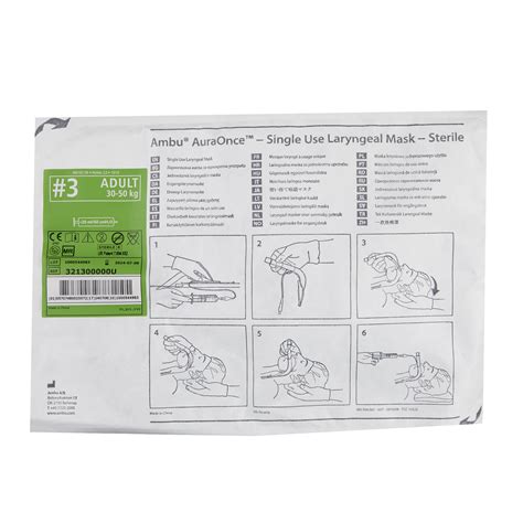 Ambu Auraonce Curved Laryngeal Mask Size 3 321300000 Health Supply 770
