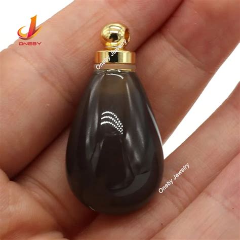 Luxury Custom Refillable Perfume Bottle Natural Gem Stone