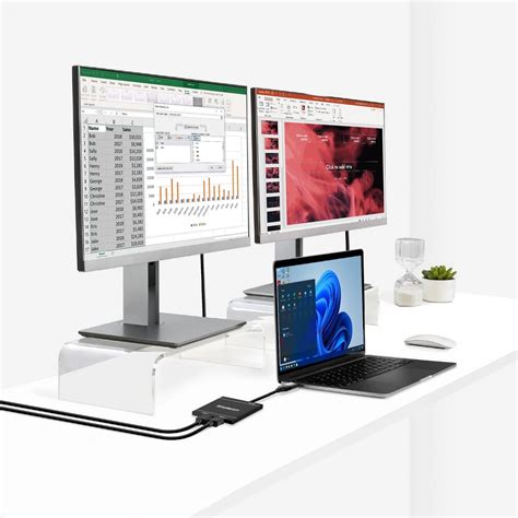 Simplecom DA327 USB 3 0 Or USB C To Dual HDMI Display Adapter For 2x 1080p Extended Screens