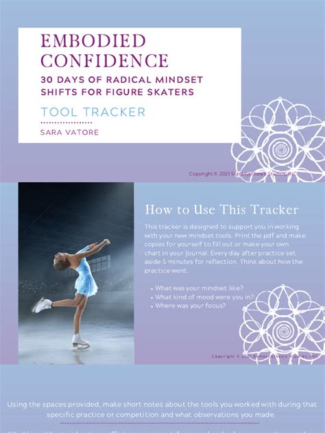 Embodied Confidence Tool Tracker For Figure Skaters Pdf Breathing
