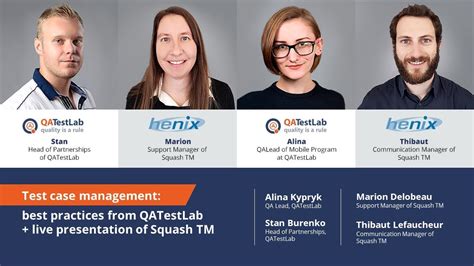 Test Case Management Best Practices From Qatestlab Live Presentation