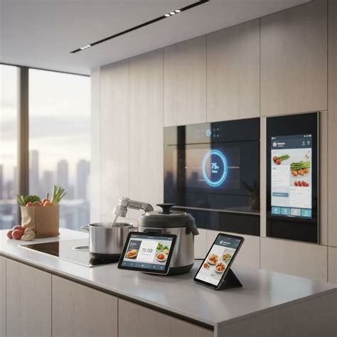 Smart Kitchens Cooking Dinner During Commute