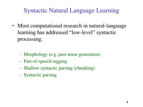 Ppt Learning For Semantic Parsing Of Natural Language Powerpoint Presentation Id 672160