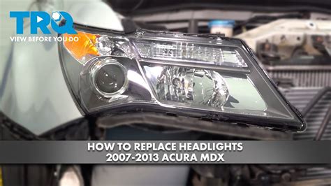 How to Replace Headlights 2007-2013 Acura MDX - YouTube