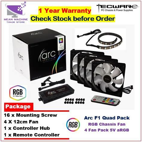 Tecware Arc Spectrum F1 Argb 4 Fan Controller Hub Remote Control Rgb Stripe Shopee Malaysia