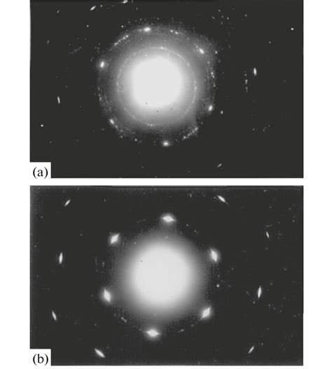 Transmission Electron Diffraction Patterns Of The Bi 05 Sb 15 Te 3