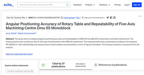 angular positioning accuracy of rotary table and repeatability of five