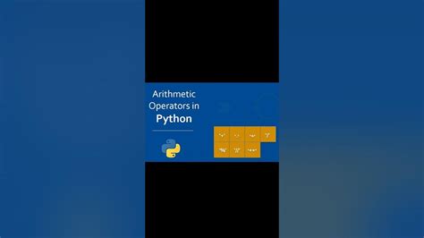 Basic Arithmetic Operators In Python Pythonprogramming Pythontutorial