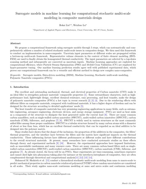 Pdf Surrogate Models In Machine Learning For Computational Stochastic Multi Scale Modelling In