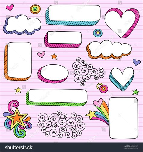 Notebook Paper Border Doodles